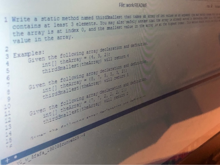 Solved File Workreadme 88 Write A Static Method Named 8663