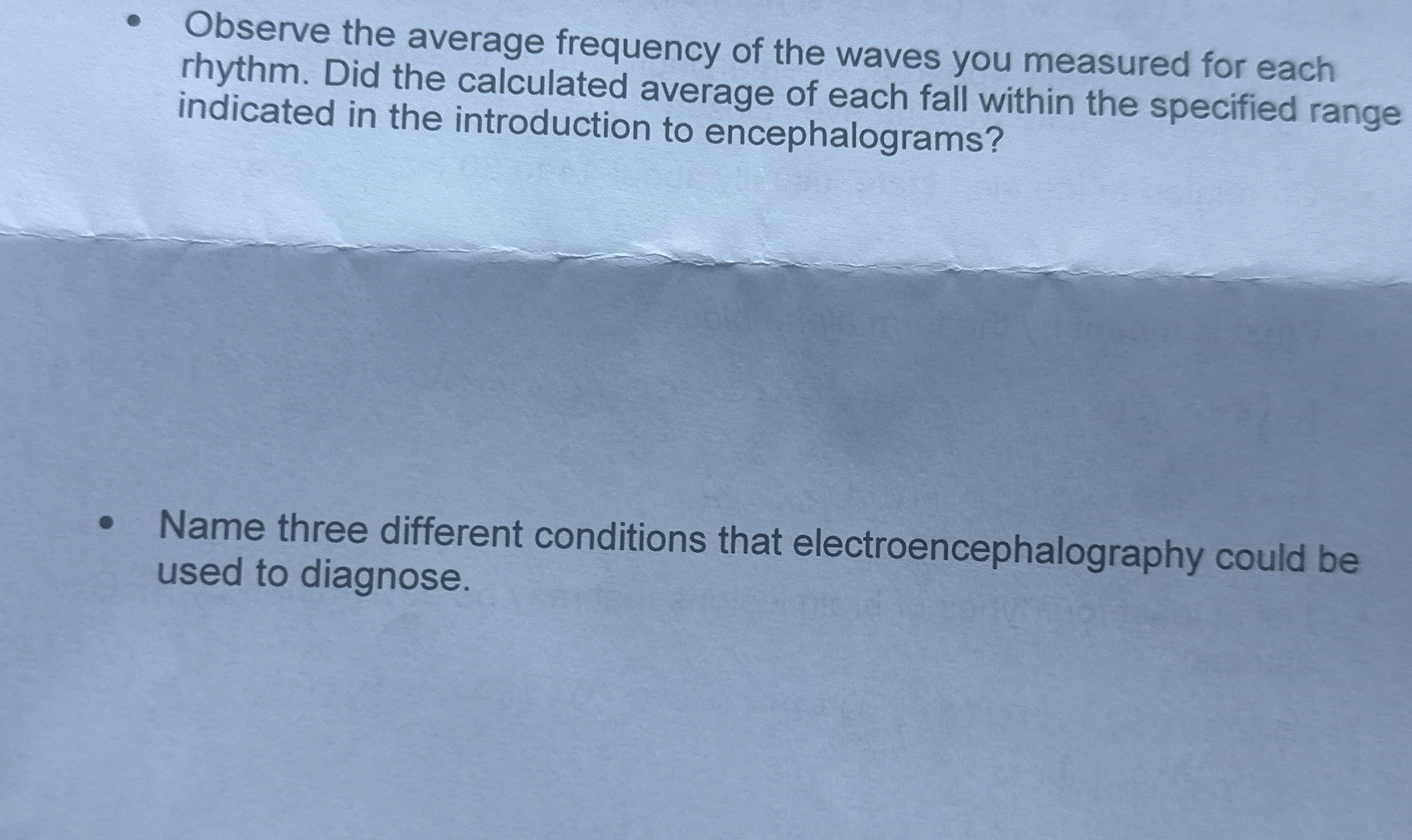Solved Observe the average frequency of the waves you | Chegg.com