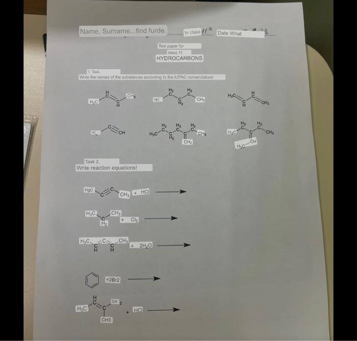 Solved Task 2. Write reaction equations! 4+2B+2 | Chegg.com Solved Task 2. Write reaction equations! 4+2B+2 | Chegg.com