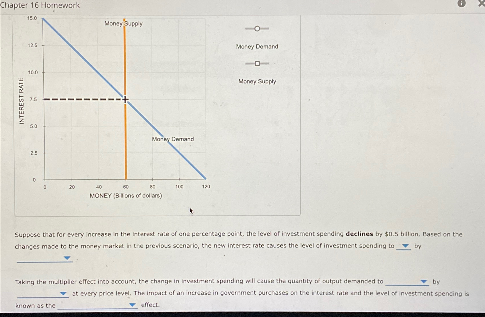 Solved Chapter 16 ﻿HomeworkSuppose that for every increase | Chegg.com