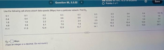 Solved Q3= Mbps (Type an integer or a decimal. Do not | Chegg.com