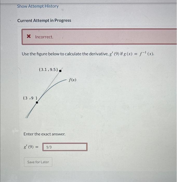 Solved Current Attempt in Progress \& Incorrect. Use the | Chegg.com