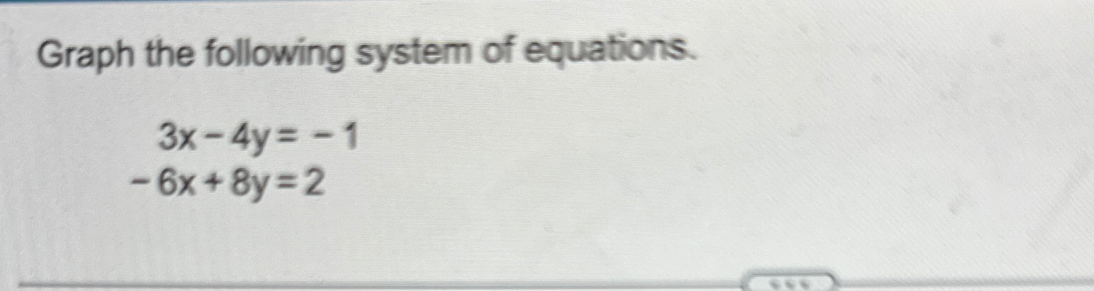 Solved Graph the following system of | Chegg.com