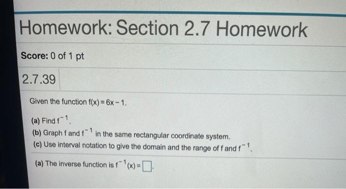 Solved 1110 06 1 6 Of 13 0 Complete Omework Section 2 7