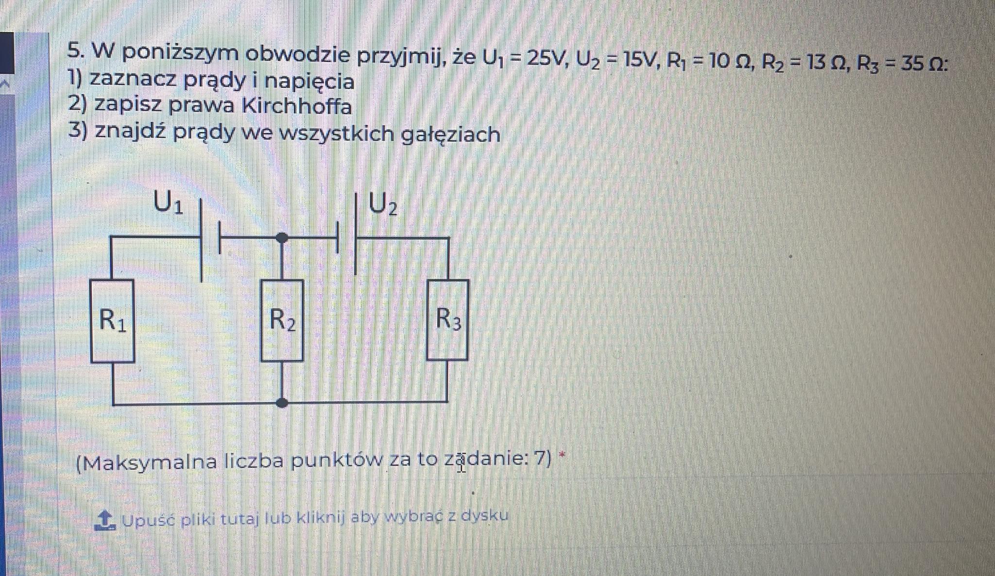 Solved 5. ﻿In the circuit below, assume that U, = 25V, | Chegg.com