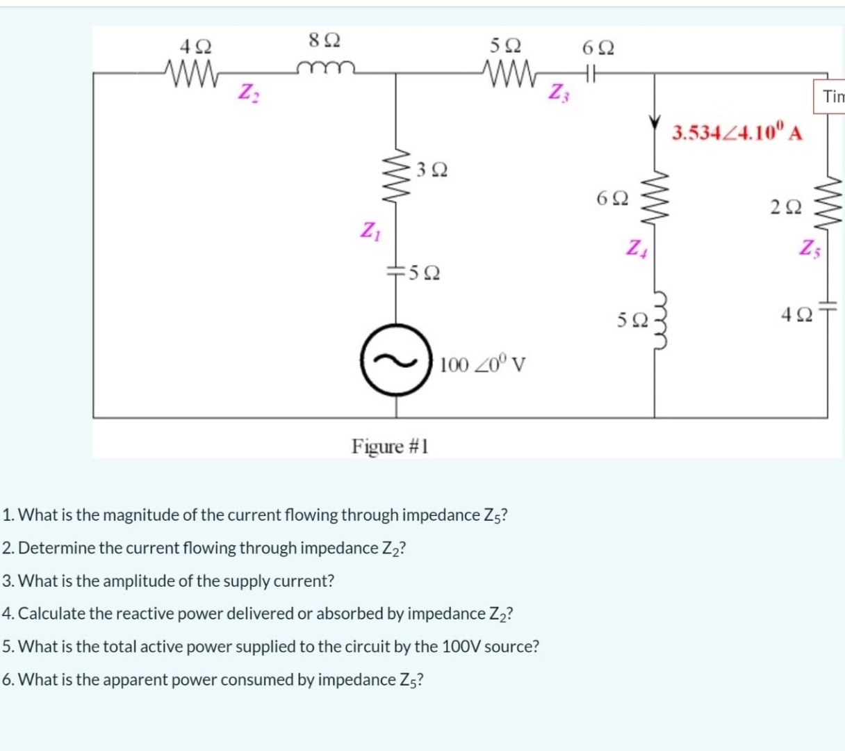 Solved Figure #1What is the magnitude of the current flowing | Chegg.com
