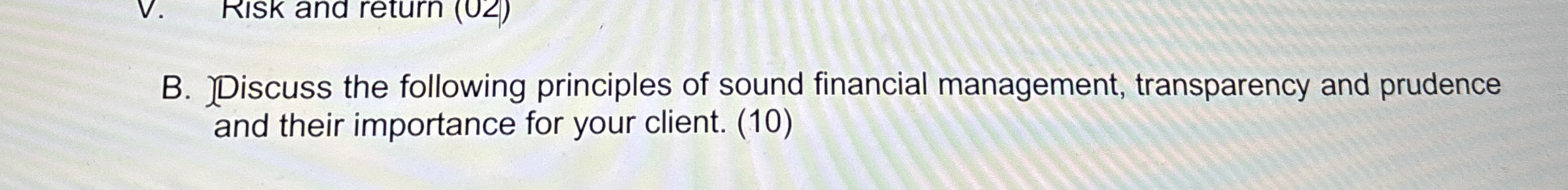Solved B. ﻿Discuss the following principles of sound | Chegg.com