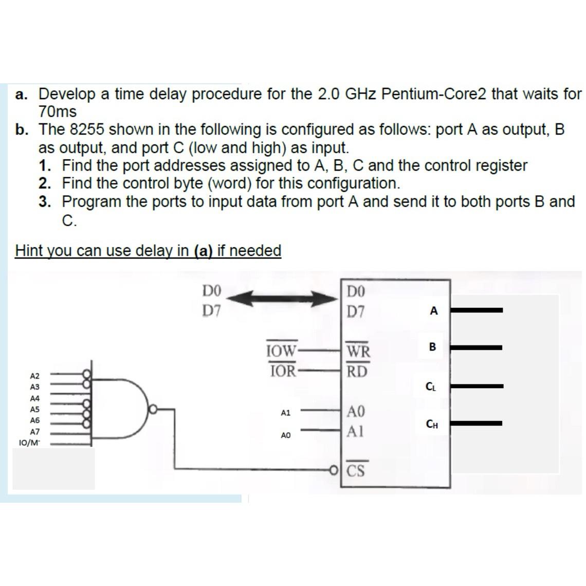 Solved a. ﻿Develop a time delay procedure for the 2.0GHz | Chegg.com