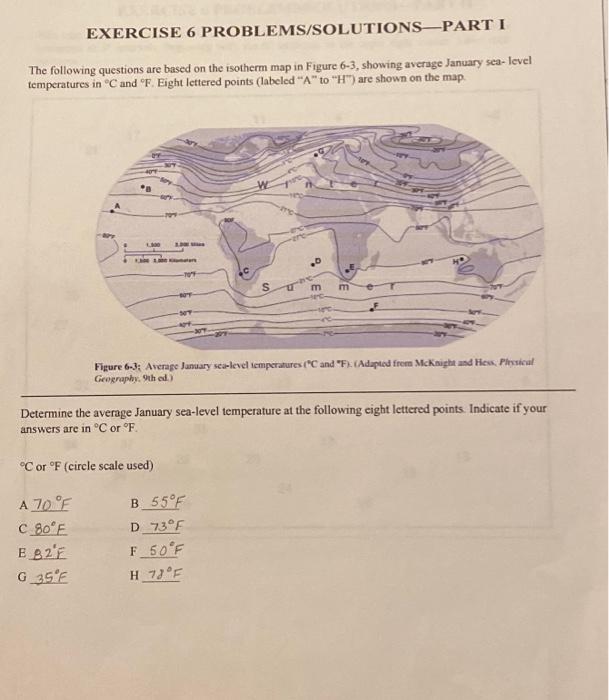 Solved EXERCISE 6 PROBLEMS/SOLUTIONS PART I The following | Chegg.com