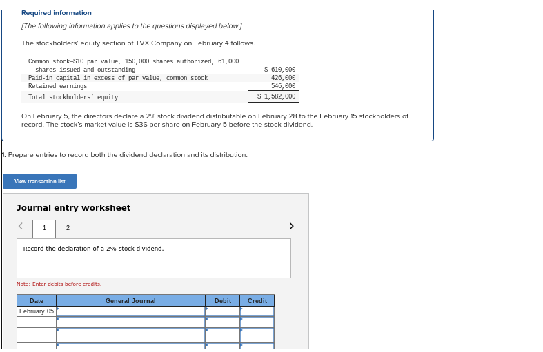 Solved Required information[The following information | Chegg.com