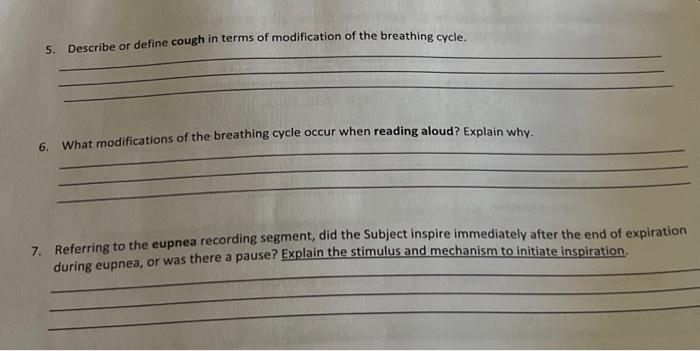 Solved 5. Describe or define cough in terms of modification | Chegg.com