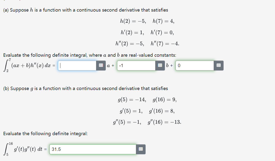 Solved (a) ﻿Suppose h ﻿is a function with a continuous | Chegg.com
