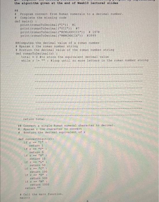 Solved Q4. Complete the missing statements in the following | Chegg.com