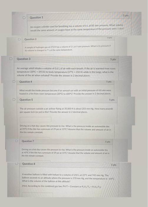 Solved 5pts Question 1 Andygen cylinder used for breathing | Chegg.com