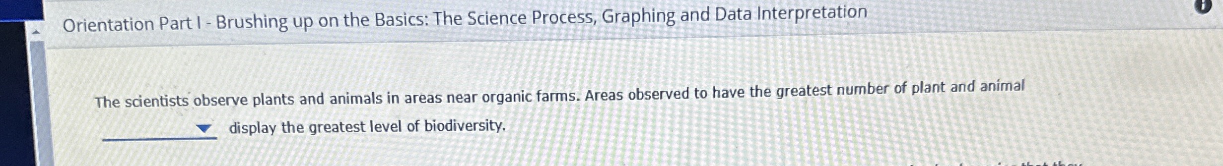 Solved Orientation Part I - ﻿Brushing up on the Basics: The | Chegg.com