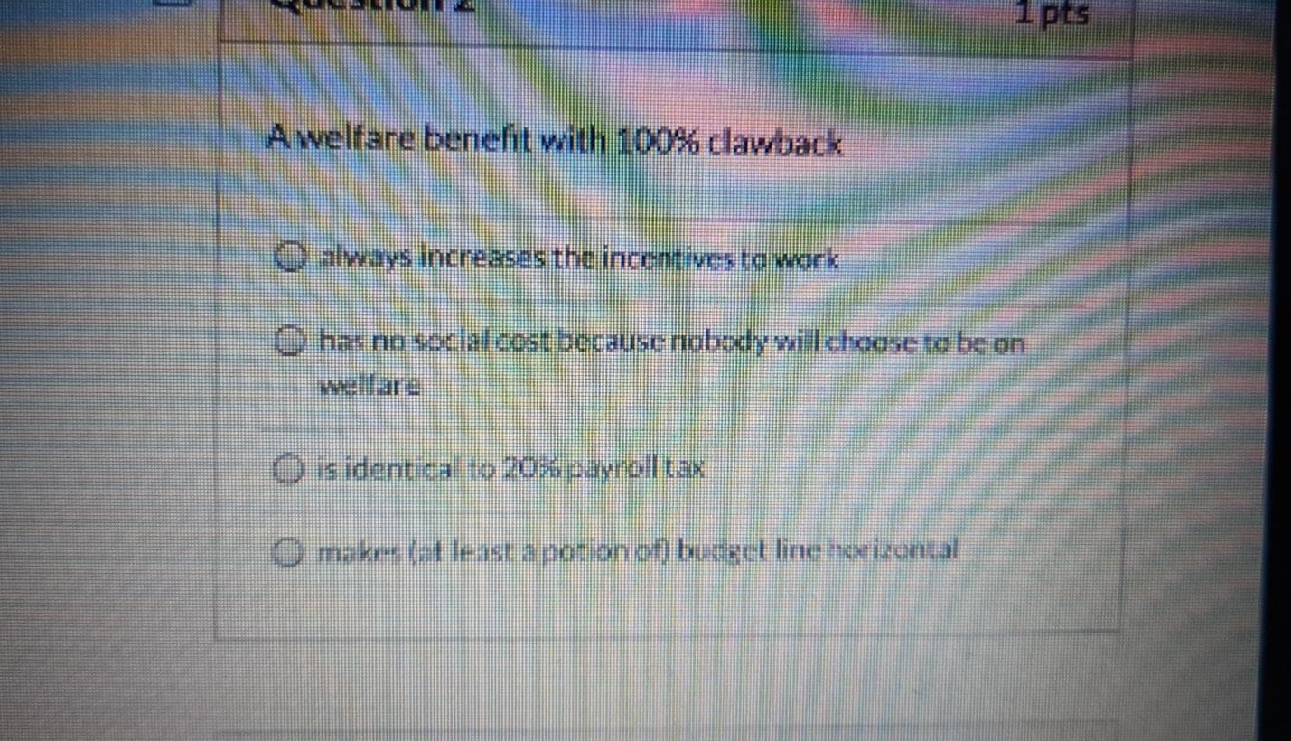 Solved The reservation wage is equal to e the slope of the | Chegg.com