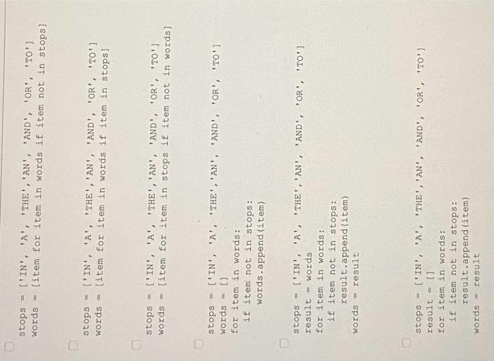 Solved You have the following list of strings stored with | Chegg.com