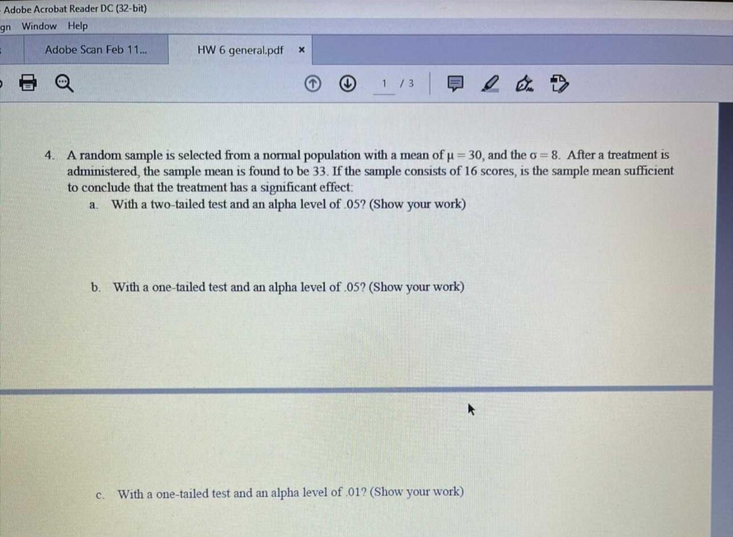 Solved Adobe Acrobat Reader DC (32-bit) in Window Help Х HW | Chegg.com
