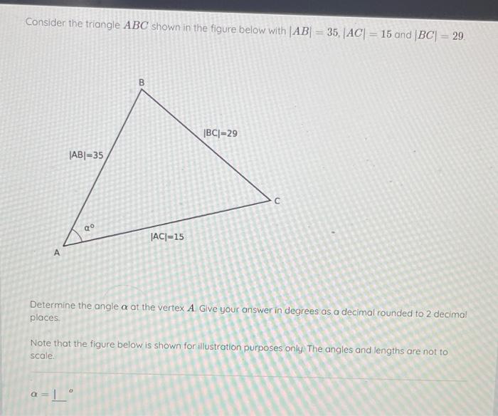 Solved Consider the triangle ABC shown in the figure below | Chegg.com