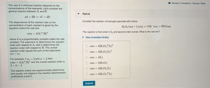 Solved In Review Constants Periodic Table Part A Consider | Chegg.com