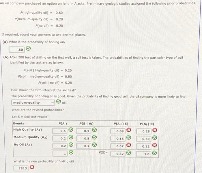 [Solved]: oil company purchased an option on land in Alaska