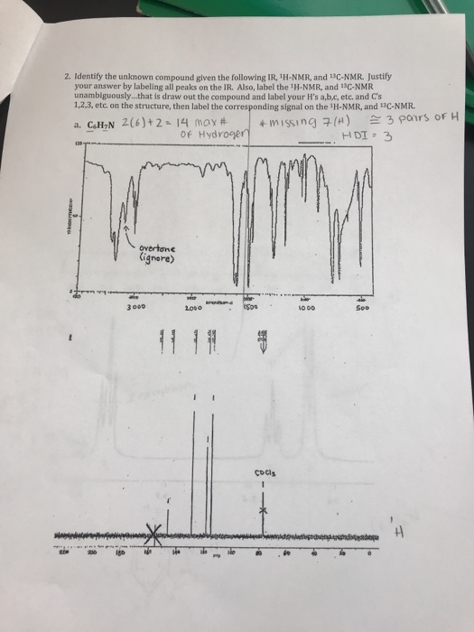 Is my structure for C6H7N correct ( last page at the | Chegg.com