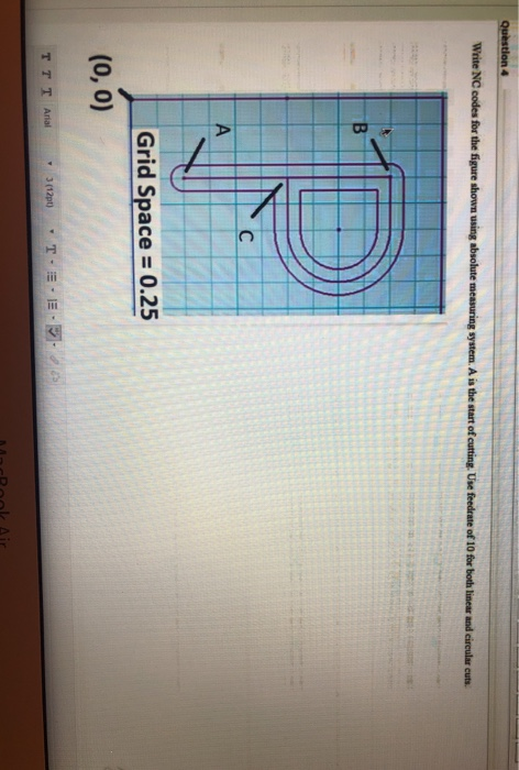 Solved Question 4 Write NC codes for the figure shown using | Chegg.com