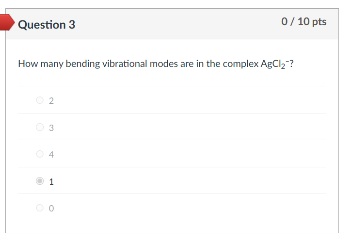 Solved Question 3How many bending vibrational modes are in | Chegg.com