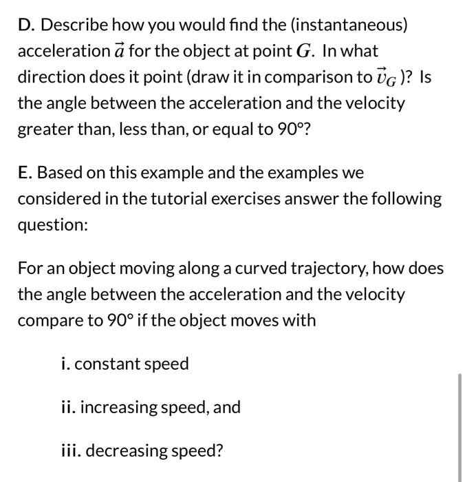 Solved 1. Relating Acceleration and Velocity in | Chegg.com