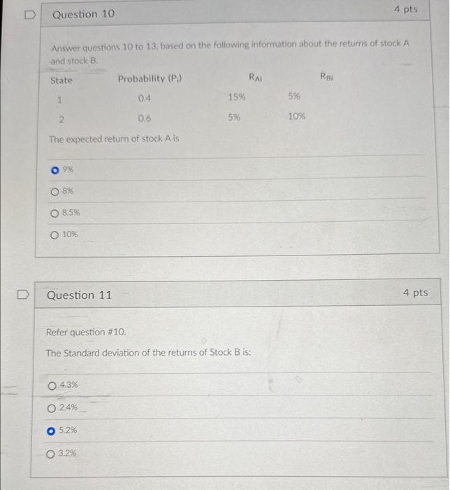 Solved Answer questions 10 to 13 , based on the following | Chegg.com