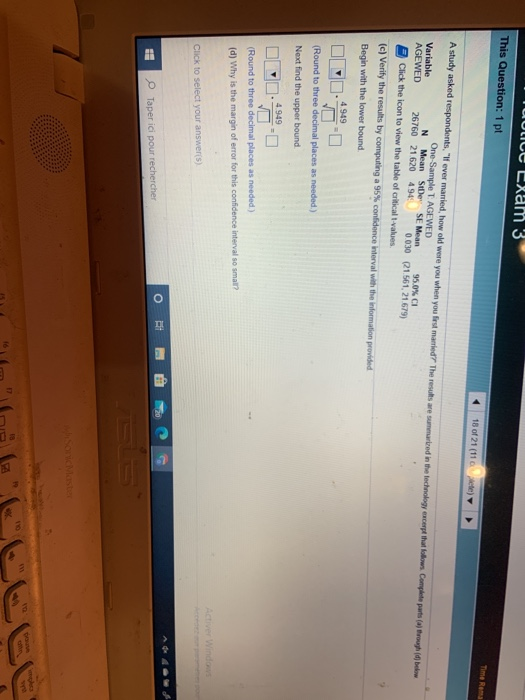 Solved DUS Test: Practice Exam 3 This Question: 1 pt Time | Chegg.com