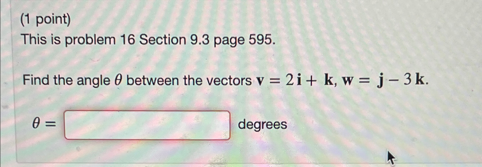 Solved (1 ﻿point)This is problem 16 ﻿Section 9.3 ﻿page | Chegg.com