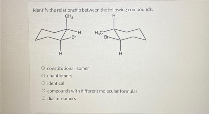 Solved Identify the relationship between the following | Chegg.com