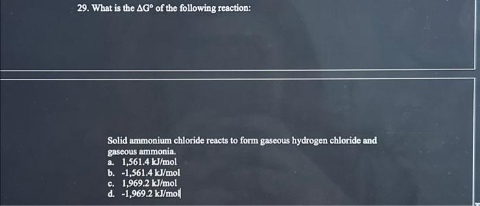 Solid ammonium chloride reacts to form gaseous | Chegg.com