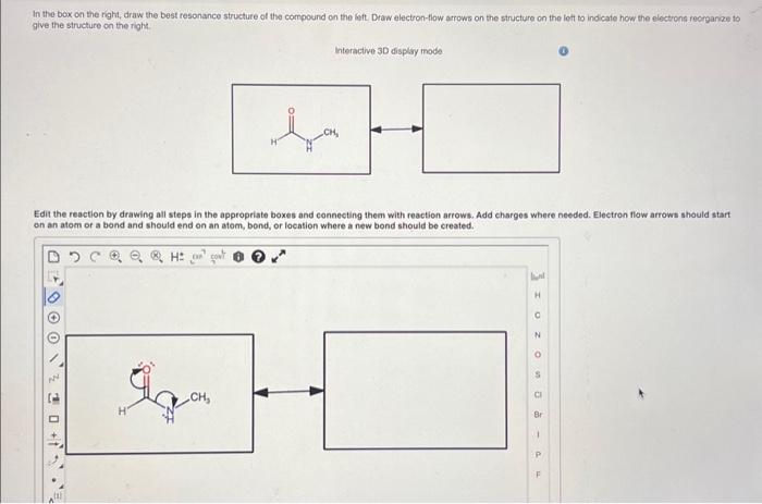 Solved In the box on the right, draw the best resonance | Chegg.com