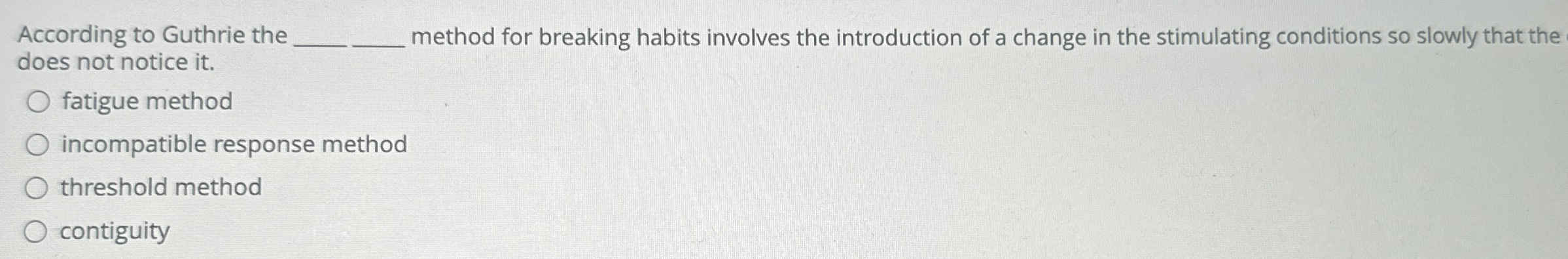 Solved According to Guthrie the q, ﻿method for breaking | Chegg.com