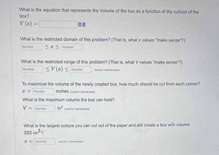 Solved We are constructing a box from a rectangular piece of | Chegg.com