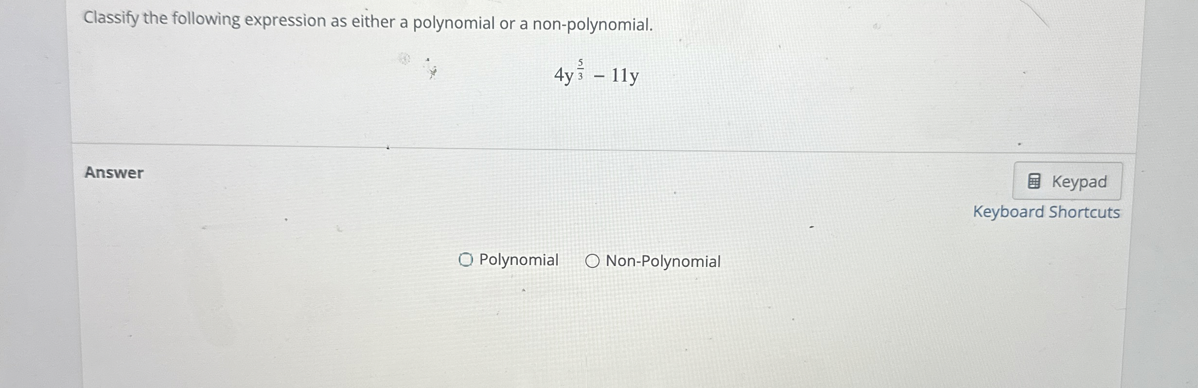 Solved Classify the following expression as either a | Chegg.com