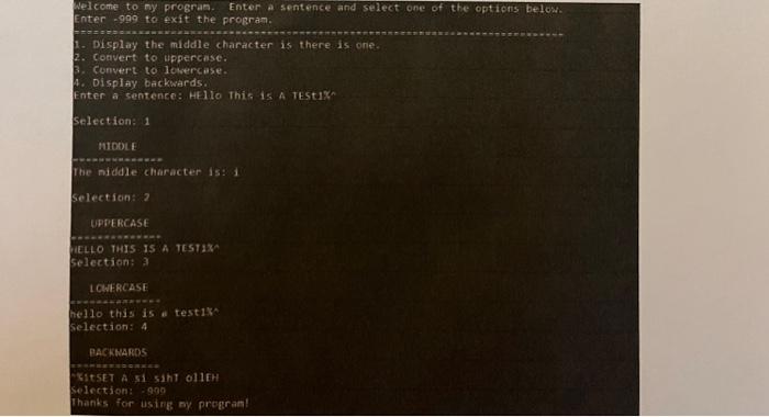 Solved C++ Visiual Studios this program will display a | Chegg.com