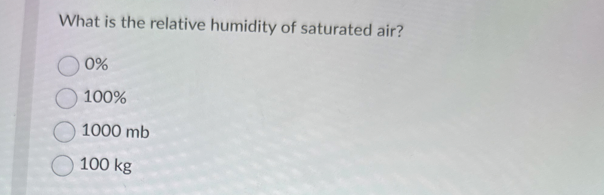 Solved What is the relative humidity of saturated | Chegg.com