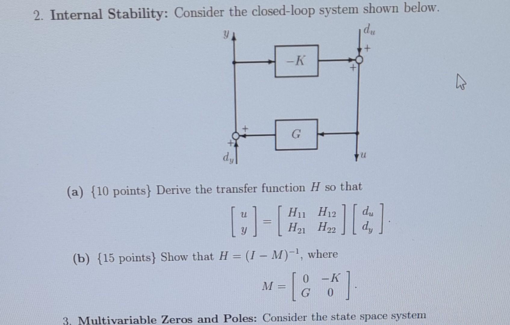 Solved internal stability Internal stability : | Chegg.com