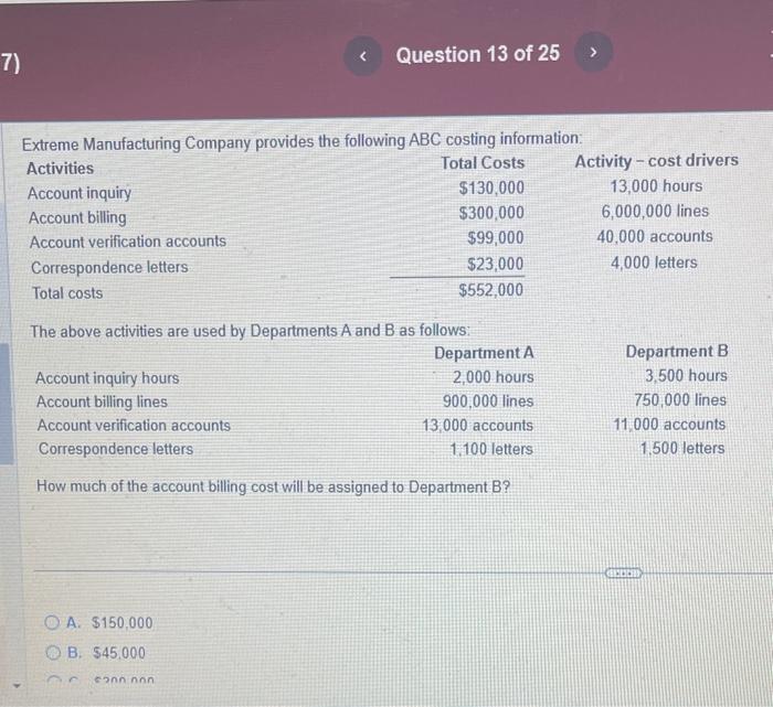 Solved Extreme Manufacturing Company provides the following | Chegg.com
