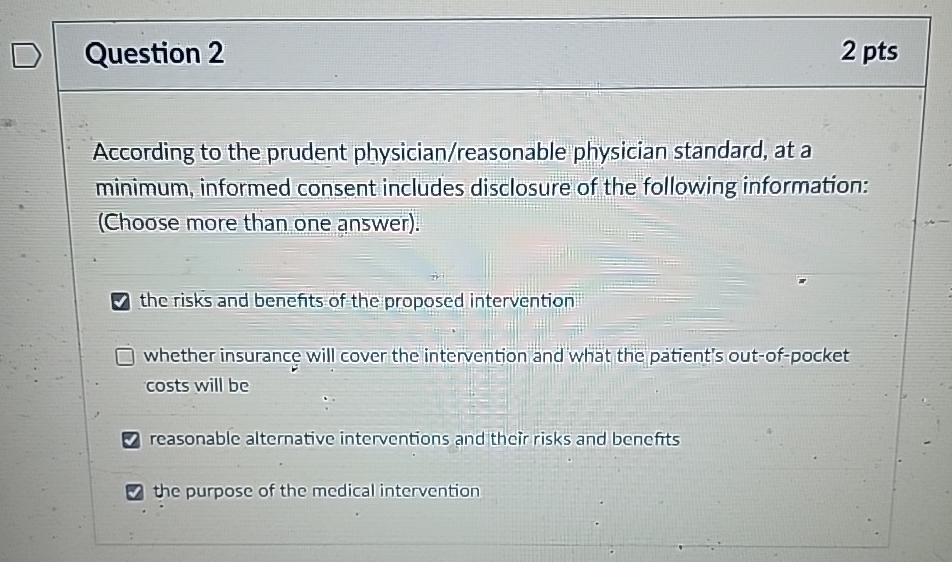 Solved Question 22 ﻿ptsAccording to the prudent | Chegg.com