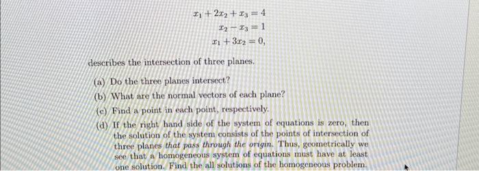 Solved 2. ( 12 points) In general, an equation for a plane | Chegg.com