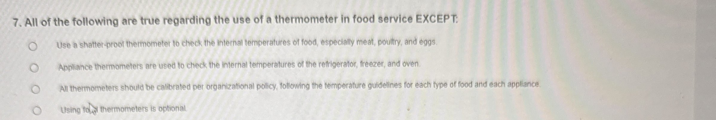 Solved All of the following are true regarding the use of a | Chegg.com