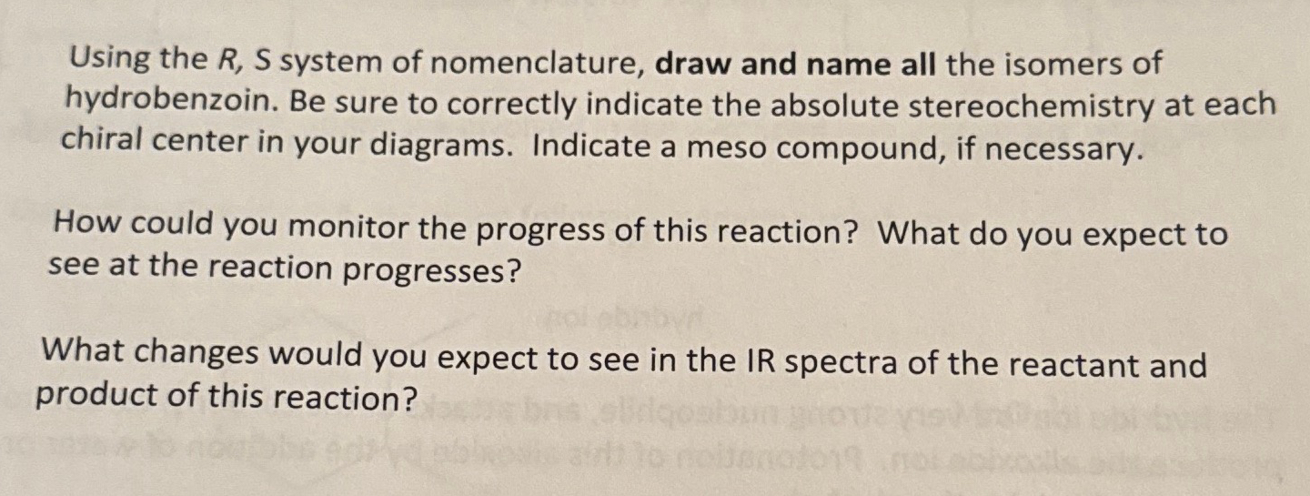 Solved Using the R,S ﻿system of nomenclature, draw and name | Chegg.com