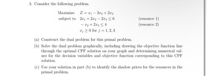 Solved 3. Consider the following problem. Maximize subject | Chegg.com