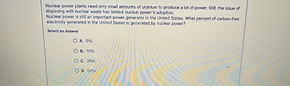 Solved Nuclear power plants need only small amounts of | Chegg.com