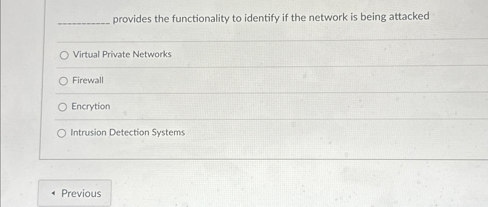 Solved provides the functionality to identify if the network | Chegg.com