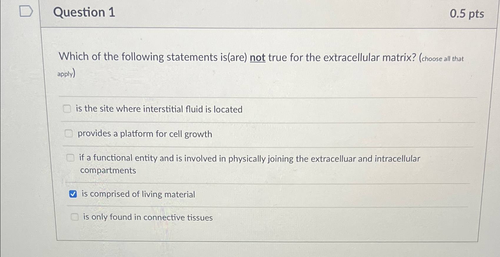 Solved Question 10.5ptsWhich of the following statements | Chegg.com